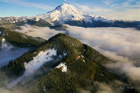 Mt Rainier 14411 Is More Prominent Than K2 Photo Taken From An
