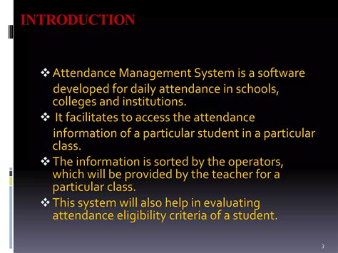 Attendance Management System Pptx