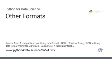 Other Formats Python For Data Science 24 3 0