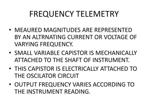 telemetry types frequency position and multiplexing in telemetry pptx