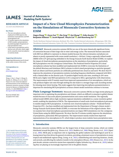 Pdf Impact Of A New Cloud Microphysics Parameterization On The