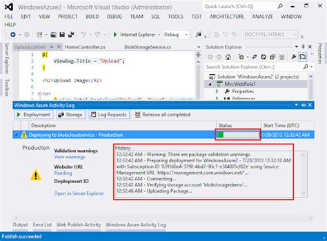 Working With Azure Blob Storage In Mvc