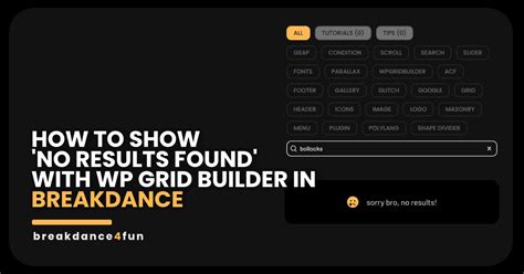 How To Show ‘no Results Found With Wp Grid Builder
