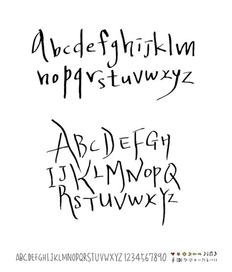 유토이미지 벡터 문자 손으로 쓴 영어 알파벳