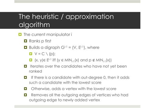 Ppt An Algorithm For The Coalitional Manipulation Problem Under