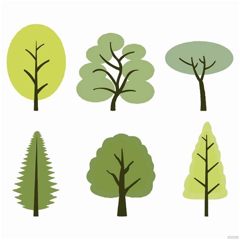 Tree Plan Vector In Illustrator Svg  Eps Png Download