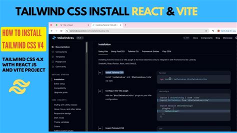 🚀how To Install Upgrade And Use Tailwind Css 40 With React 2025 Updated Guide Setup