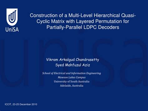 Pdf Construction Of A Multi Level Hierarchical Quasi Cyclic Matrix With Layered Permutation