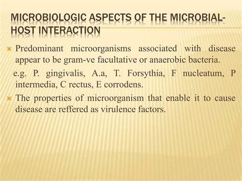 Microbial Interactions With The Host In Periodontal Disease Pptx