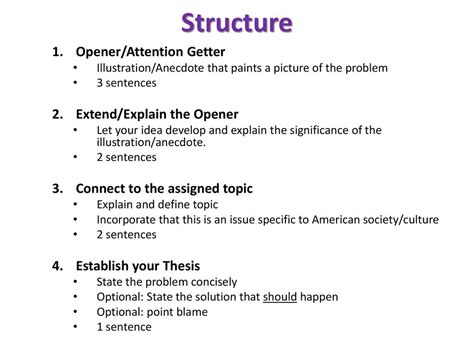 structuring an introduction ppt download