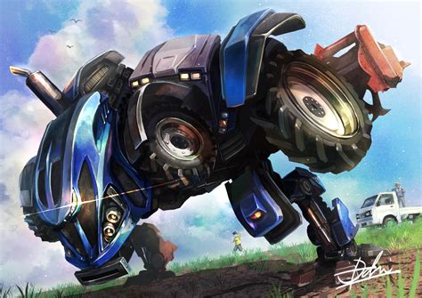 Tractor Robot By Yuuiguchi On Deviantart