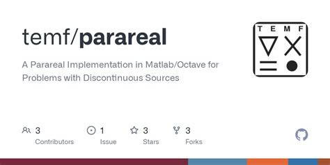 Github Temfparareal A Parareal Implementation In Matlaboctave For
