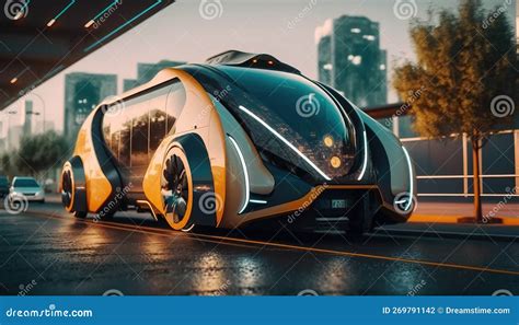 Autonomous Bus Future Futuristic Public Transportation Sustainable