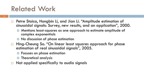 Ppt Convex Optimization In Sinusoidal Modeling For Audio Signal Processing Powerpoint
