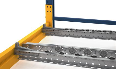 Pallet Flow Rack Mounting Brackets For Multi Level Systems