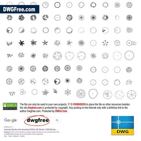 Drawing 88 Trees Plan Cad Blocks 2d Dwg File Download Free