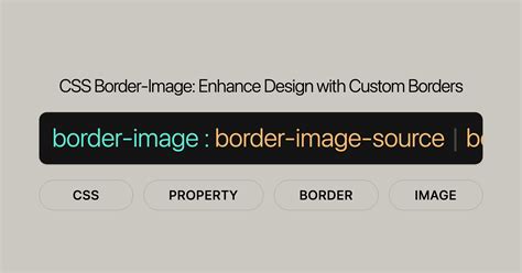 Css Border Image Enhance Design With Custom Borders