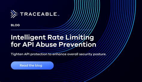 Intelligent Rate Limiting For Api Abuse Prevention Traceable Api Security