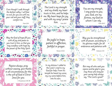 Free Printable Inspirational Bible Verses Beys