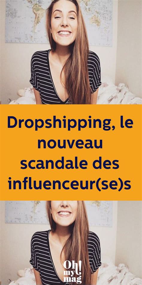 A Woman With Long Hair Smiling In Front Of A Map And Text That Reads Dropshiping Le Nouveau