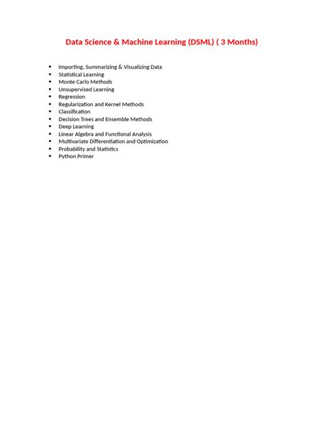 data science and machine learning pdf