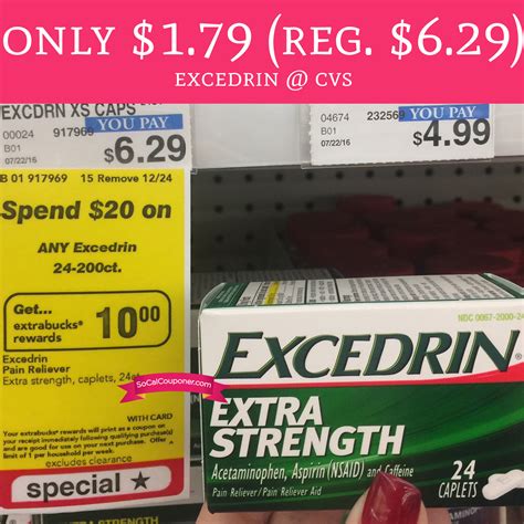 Only 179 Regular 629 Excedrin Cvs Until 1224 Deal Hunting Babe