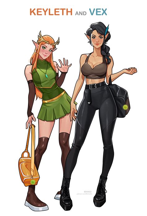 Keyleth And Vex By Olena Minko From Patreon Kemono