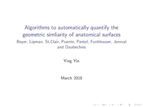 Pdf Algorithms To Automatically Quantify The Geometric €¦ · Outline Background Motivation