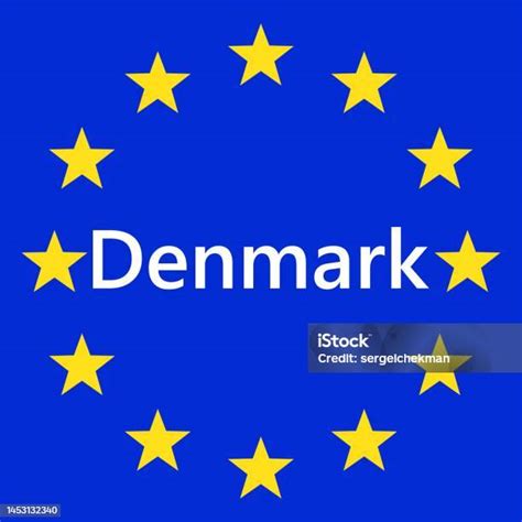 덴마크와 유럽 연합의 국기입니다 Eu 플래그입니다 벡터 그림입니다 0명에 대한 스톡 벡터 아트 및 기타 이미지 0명 개념