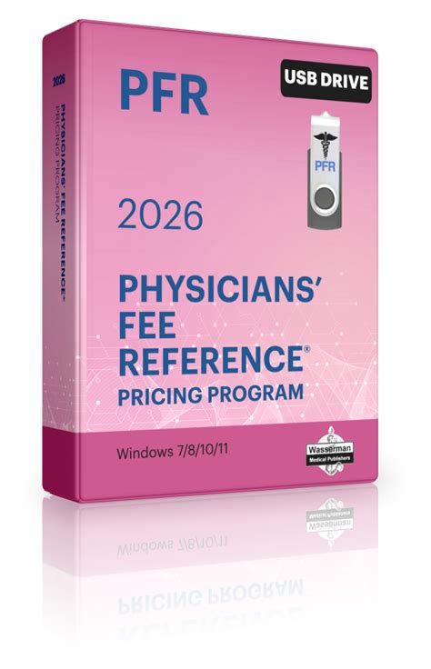 Physicians Fee Reference 2026 Pricing Program Standard Version Wasserman Medical And Dental