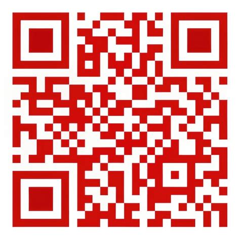 Premium Photo Red And White Qr Code Generative Ai