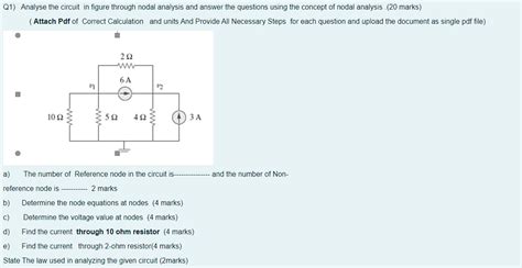 Solved Q The Number Of Reference Node In The Chegg