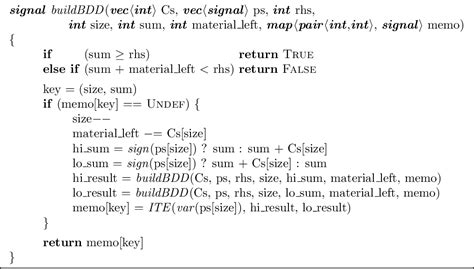 Figure 3 From Translating Pseudo Boolean Constraints Into Sat