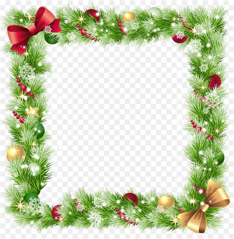Christmas Clip Art Christmas Border Png Download 2600 2118 Free