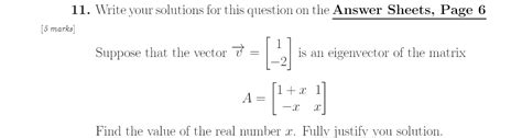 Solved Suppose That The Vector V Is An Eigenvector Of Chegg
