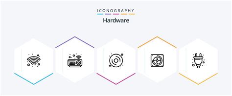 Hardware Line Icon Pack Including Socket Hardware Plug Fan Vector Art At Vecteezy