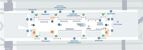 Phoenix Sky Harbor International Airport Terminal Map 2025 2024 All