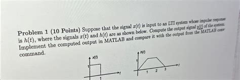 solved problem 1 10 ﻿points ﻿suppose that the signal x t