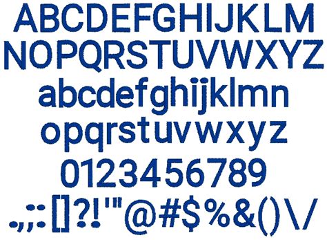 bold block font