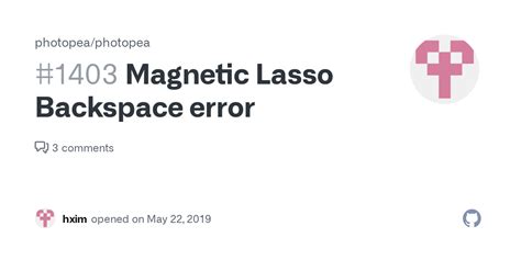 Magnetic Lasso Backspace Error Issue 1403 Photopea Photopea GitHub
