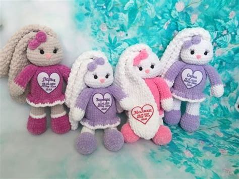 Игрушки с именной метрикой на заказ | Вязание, Игрушки