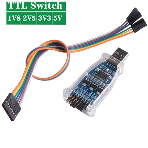 Ftdi Usb To 1 8v 2 5v 3 3v 5v Ttl Uart Switch Serial Adapter Module Support Win7 8 10 Android