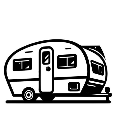 Camper Svg Premium Ai Generated Vector