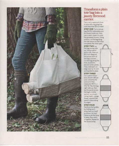 5 Diy Fabric Firewood Carrier Free Sewing Patterns Artofit