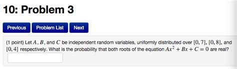 Solved Let A B And C Be Independent Random Variables