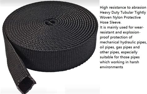 Nylon Hydraulic Flexible Hose Burst Sleeve Cable Protection