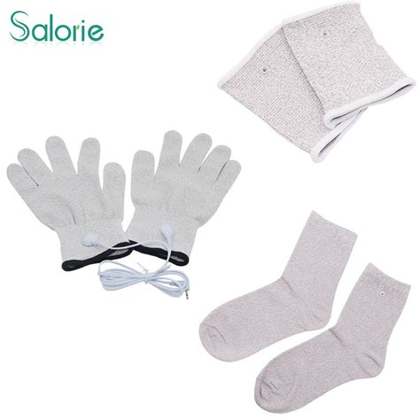 1 Pair Electrode Glove Conductive Wrist Electrode Massage For Tens