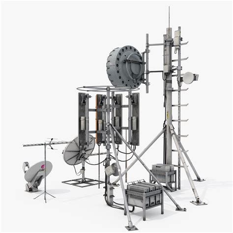 Conjunto De Antenas Modelo 3d 44 Max Fbx Obj Free3d