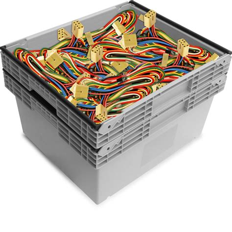 Stack And Nest Containers With Bail Arms Nesting Ratio SSI TOTE