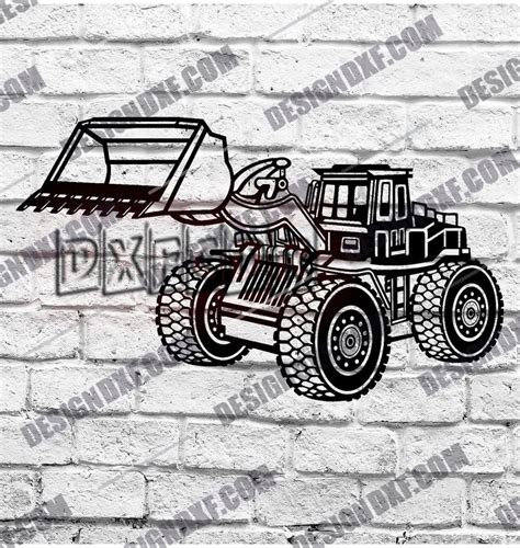 Loader Bulldozer Dxf Files Cnc Designs